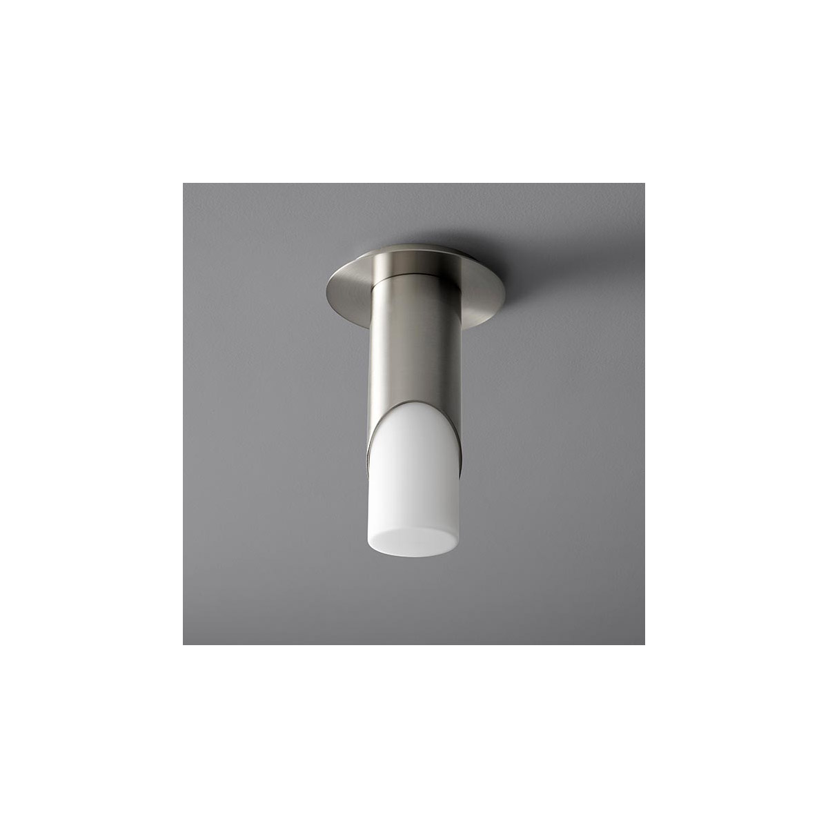 Oxygen Lighting 3-353-124 Ellipse LED 6 inch Satin Nickel Flush Mount ...